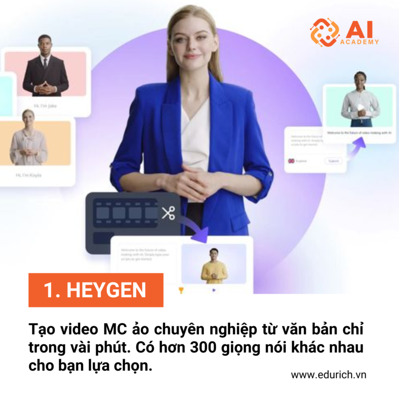 Top 5 công cụ AI làm video tốt nhất - AI ACADEMY - Học viện Đào tạo và Ứng dụng AI