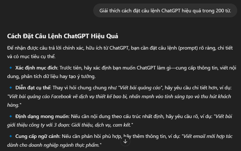 Cách Đặt Câu Lệnh ChatGPT Hiệu Quả – Hướng Dẫn Chi Tiết - AI ACADEMY ...